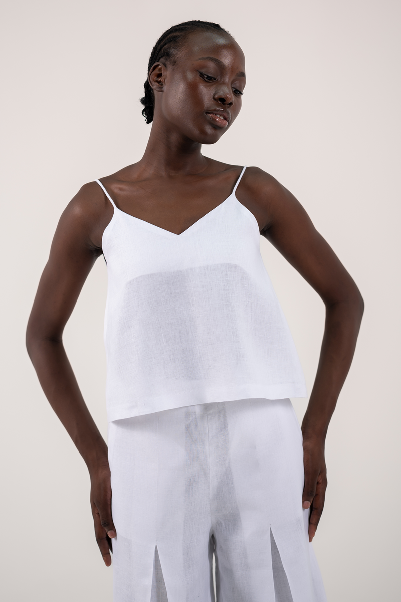 Daniel Top White – TRUDE LIZARES